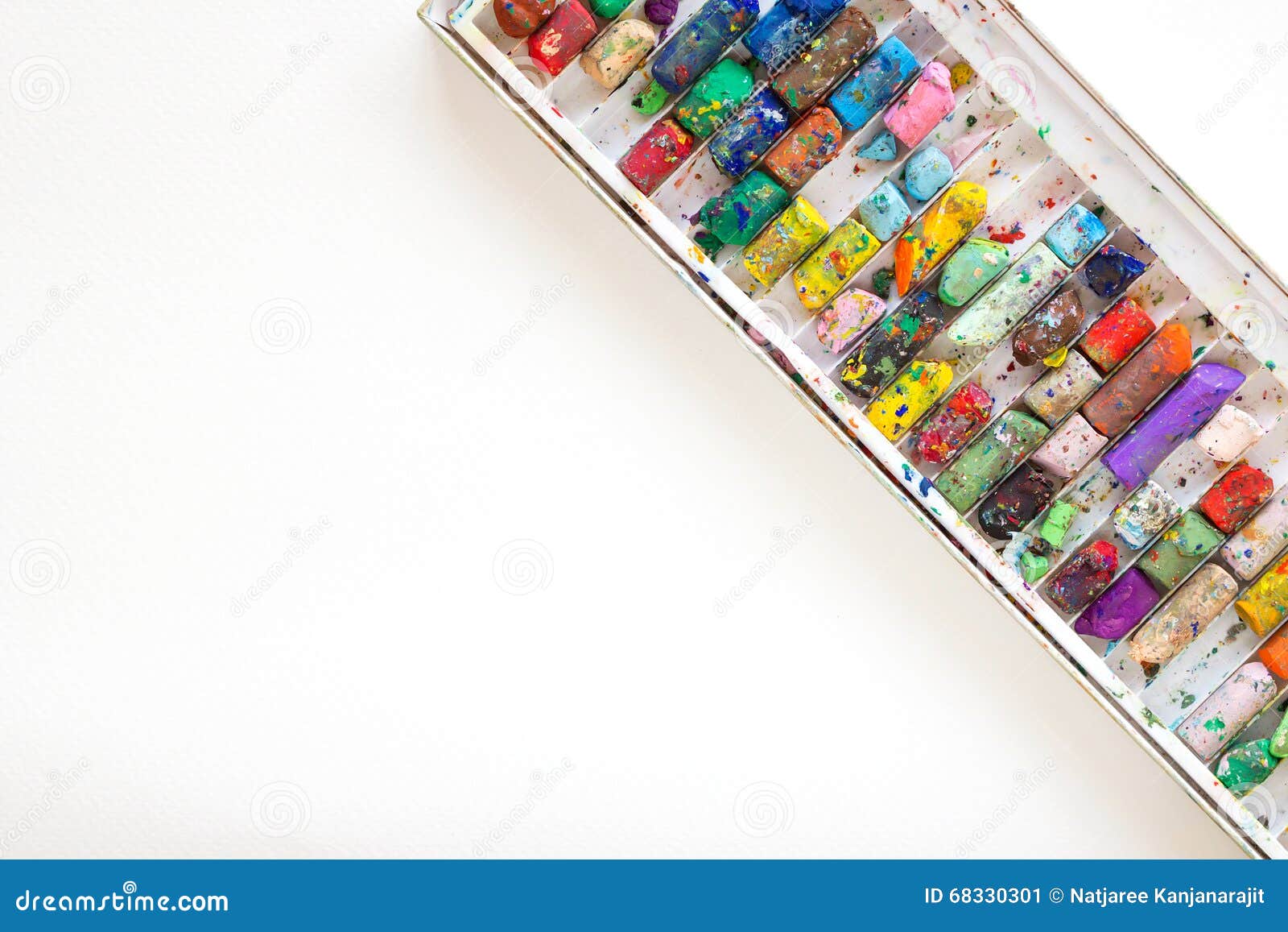 Crayon Color on White Paper. Stock Image - Image of abstract, area ...