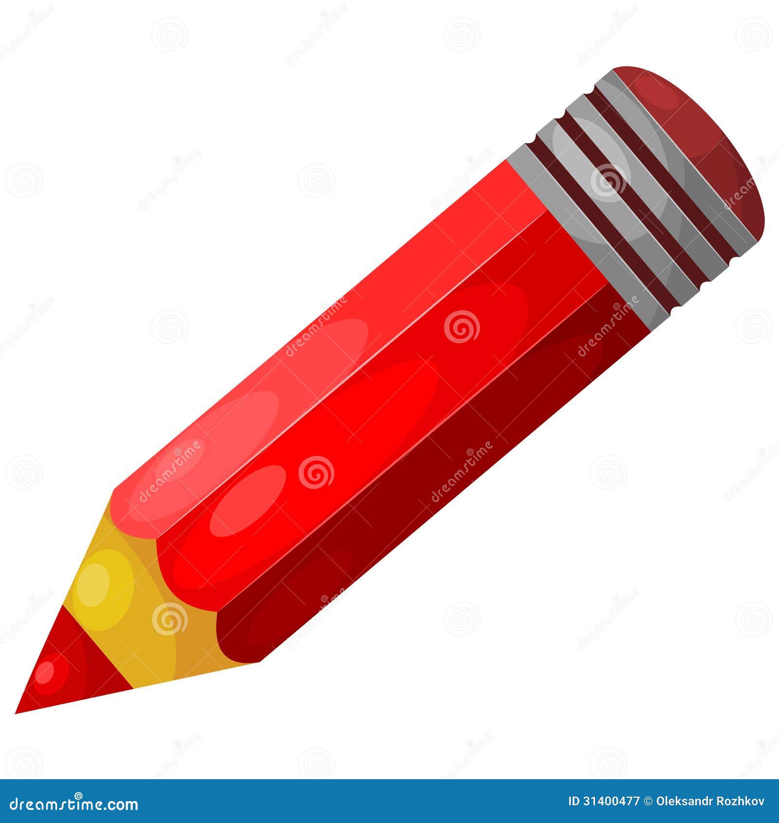 Crayon De Rouge De Bande Dessinée. Eps10 Illustration de Vecteur ...