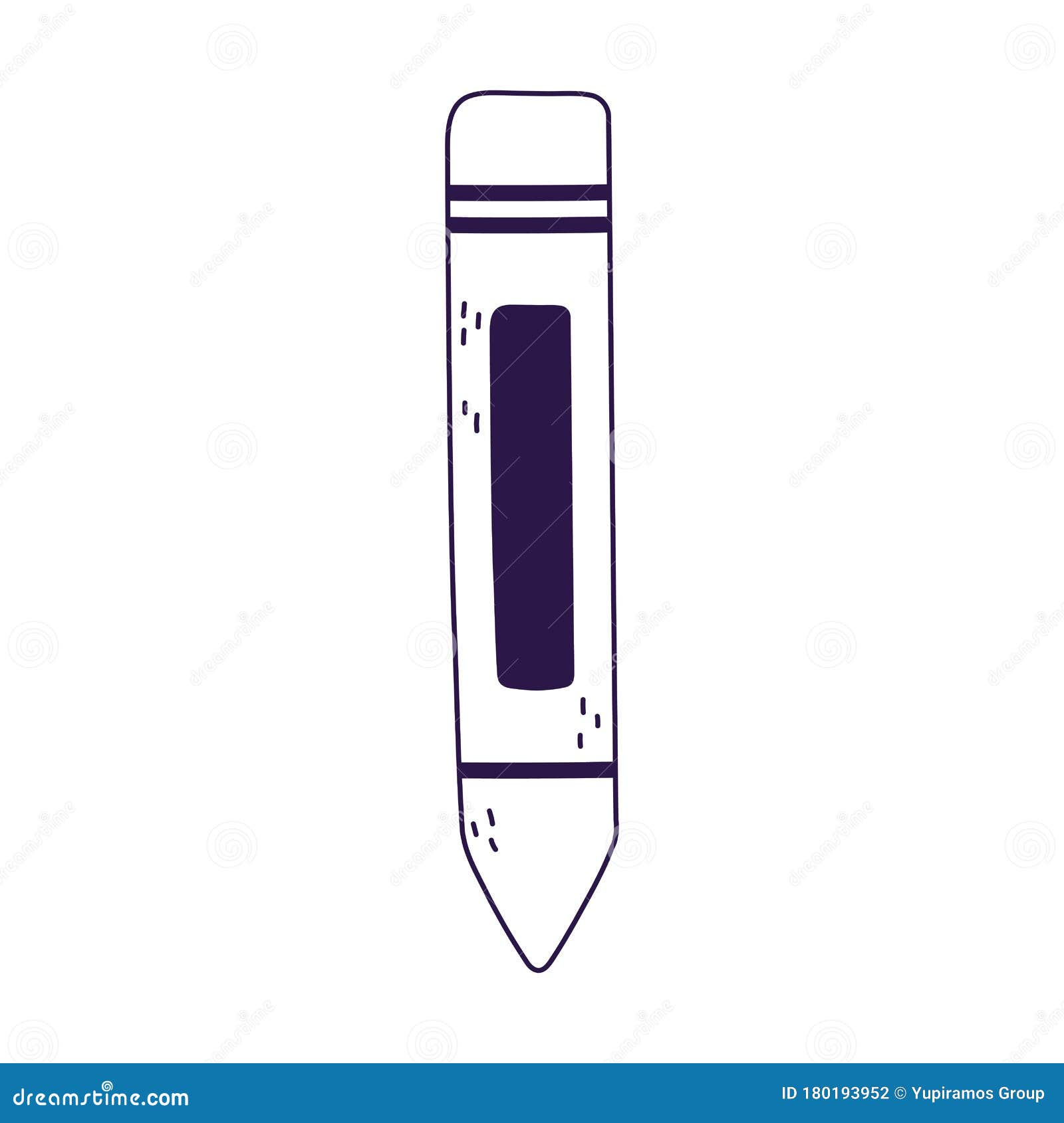Isolated Crayon Tool Vector Design Stock Vector - Illustration of ...