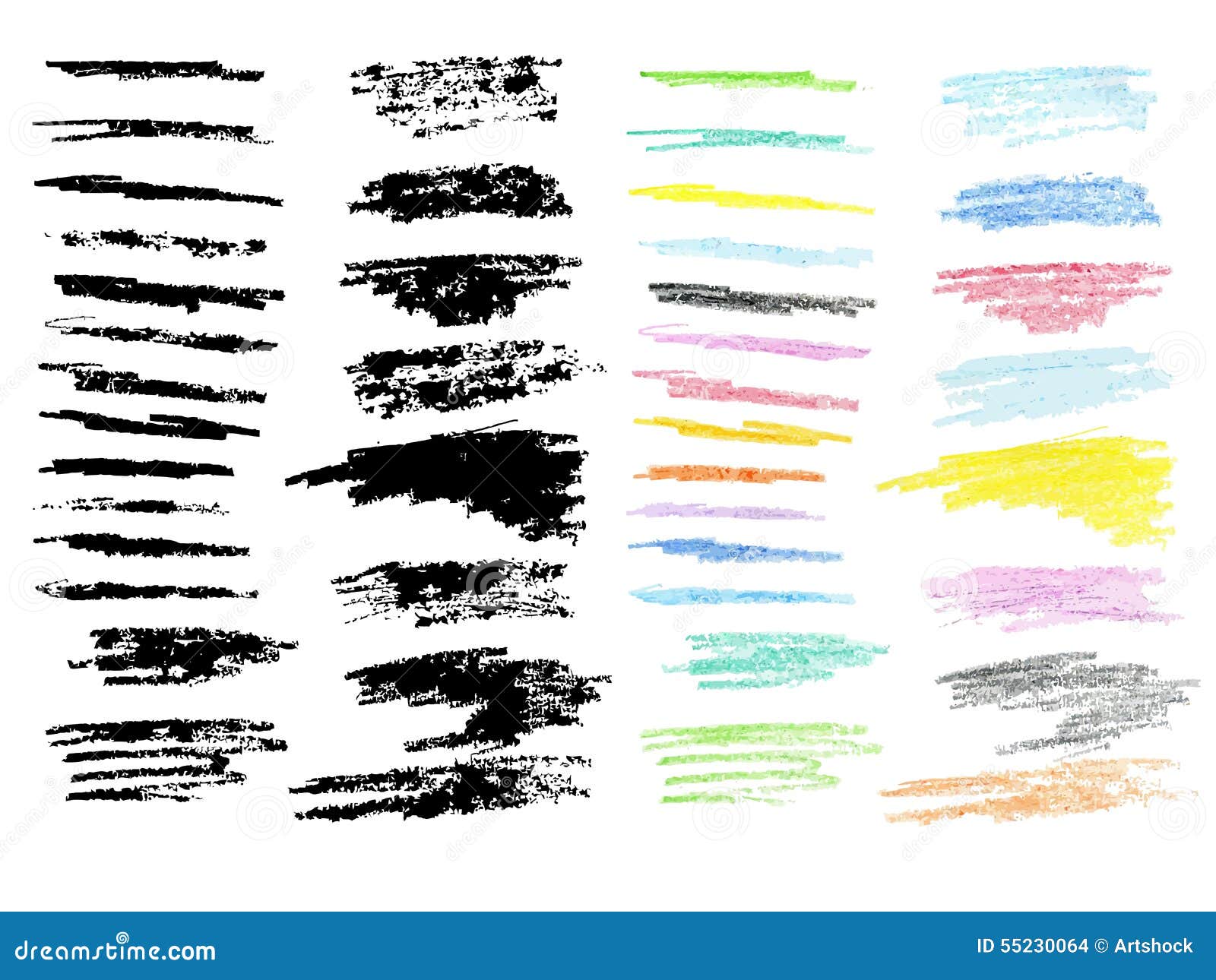 Crayon Doodles stock vector. Illustration of texture - 55230064