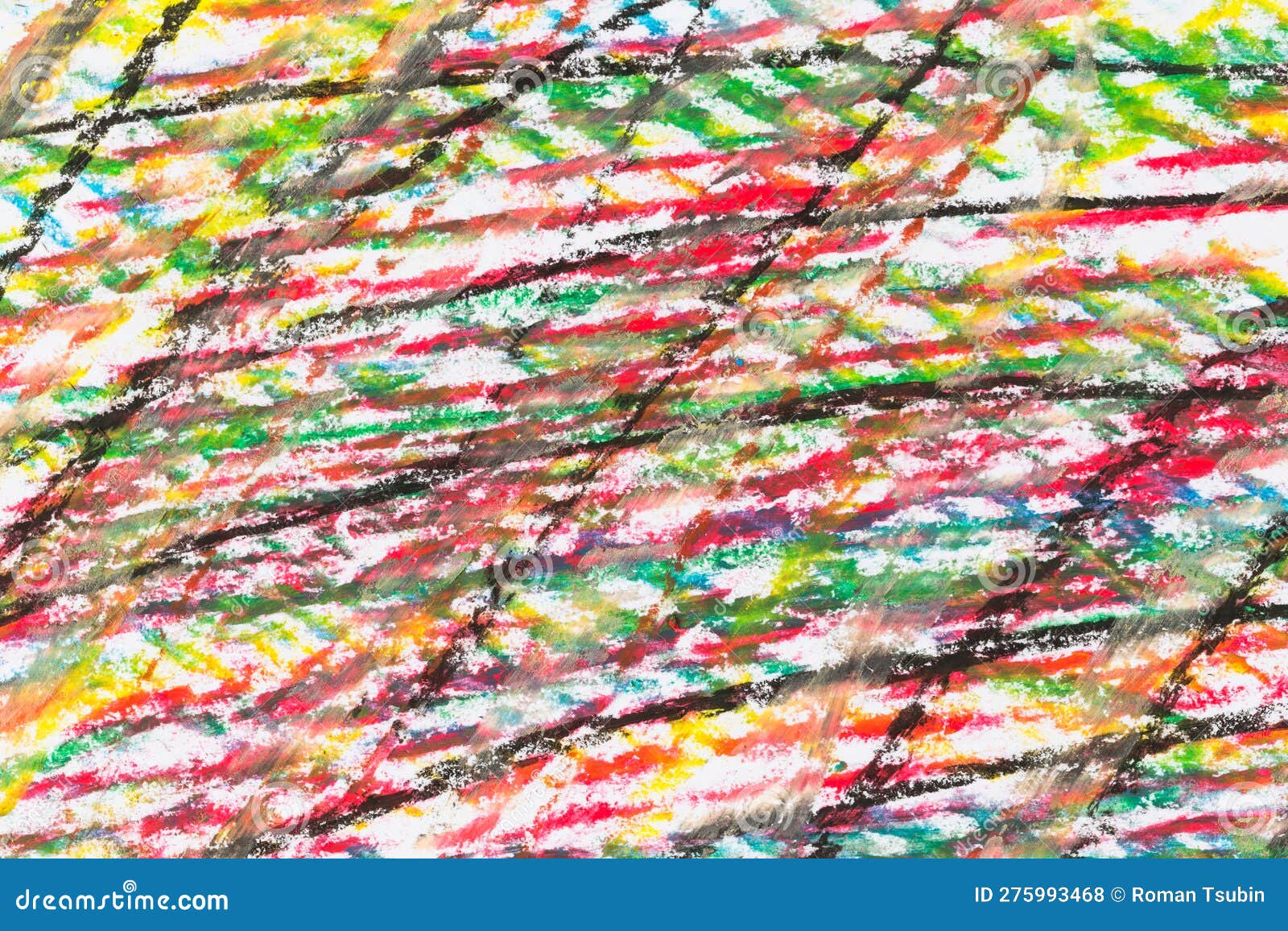 Crayon Drawing Texture of Different Colors - Abstract Background Stock ...