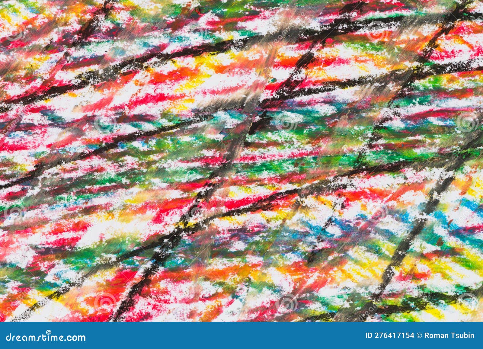 Crayon Drawing Texture of Different Colors - Abstract Background Stock ...
