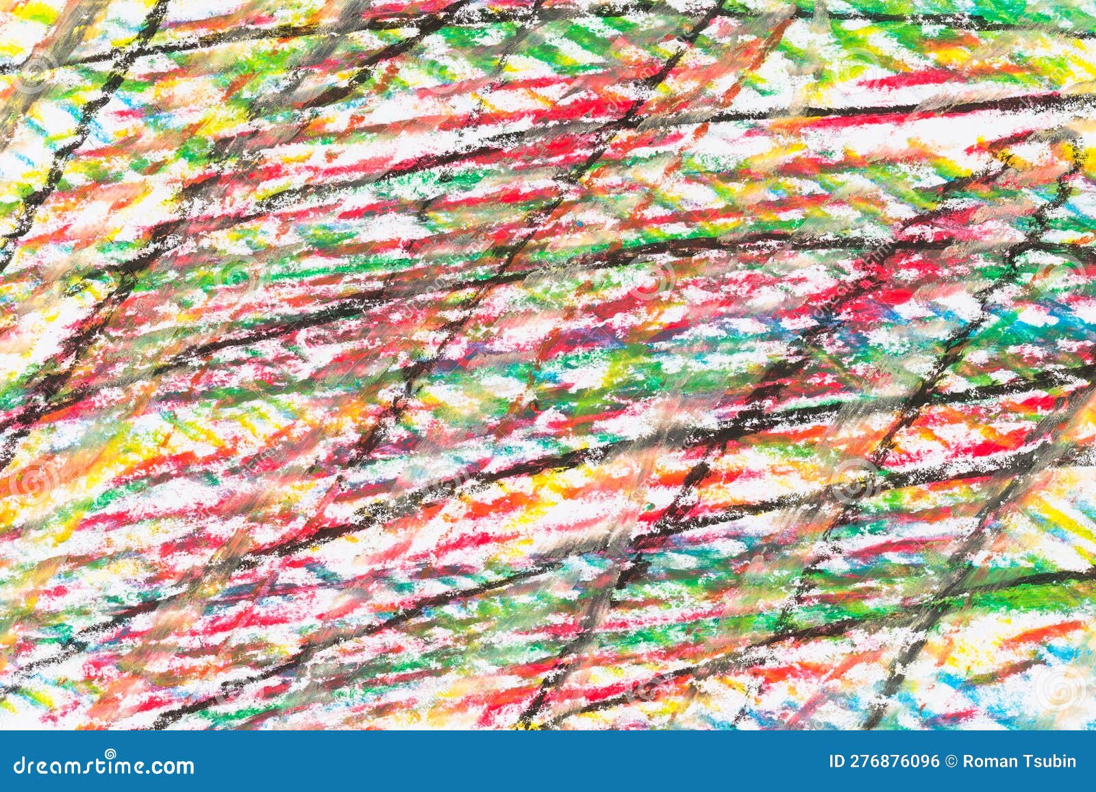 Crayon Drawing Texture of Different Colors - Abstract Background Stock ...
