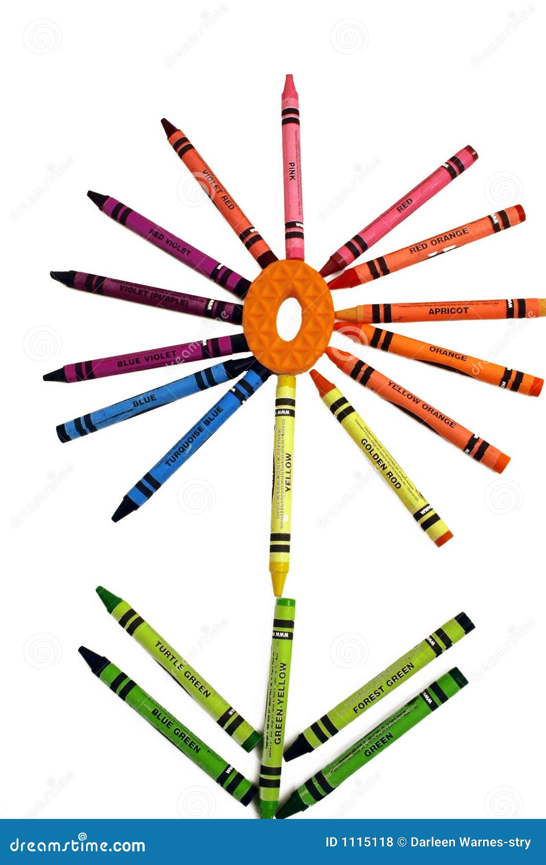 Crayon Flower stock photo. Image of creative, educate - 1115118