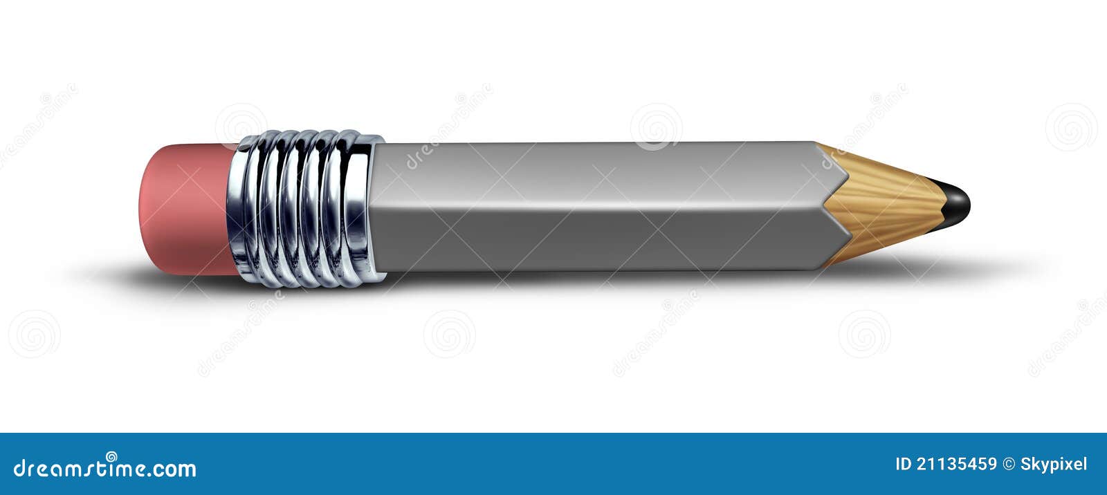 Crayon gris court illustration stock. Illustration du outil - 21135459