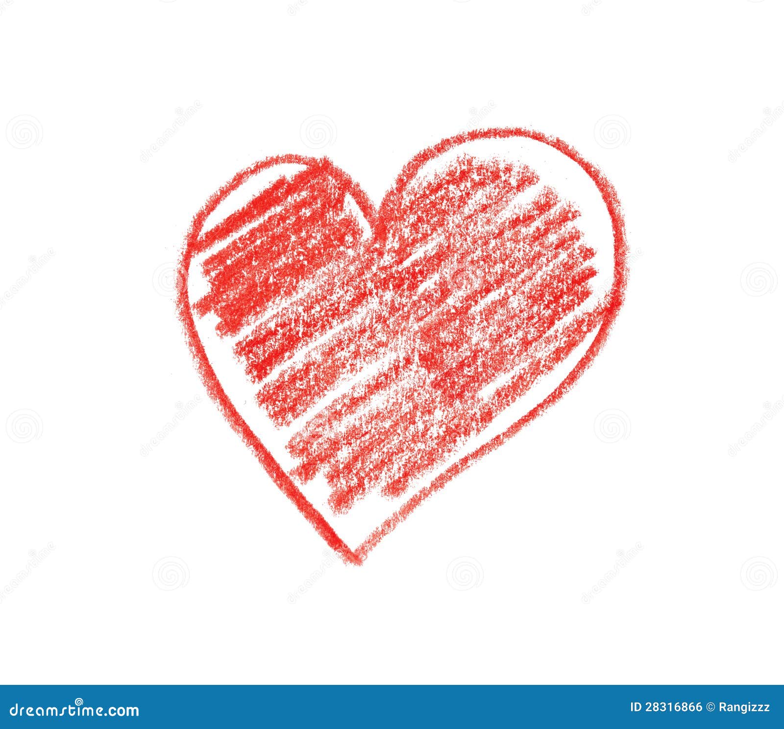 Crayon heart shape stock illustration. Illustration of design - 28316866