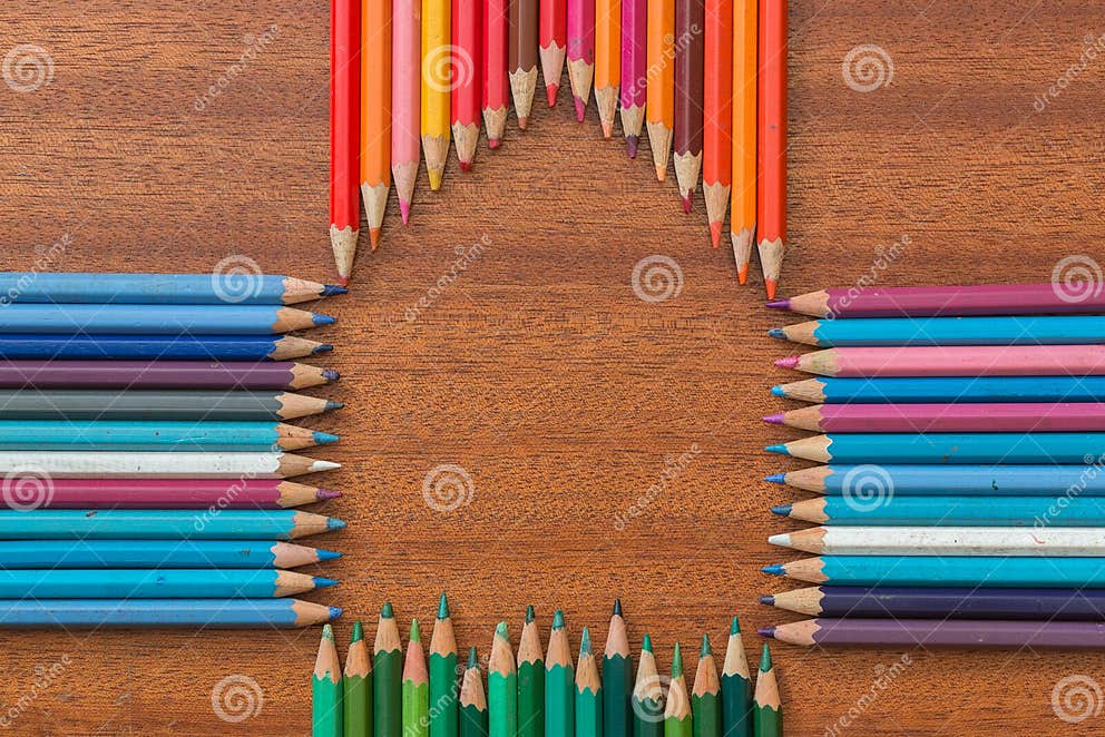 Crayon house stock image. Image of pastels, abstract - 54010583