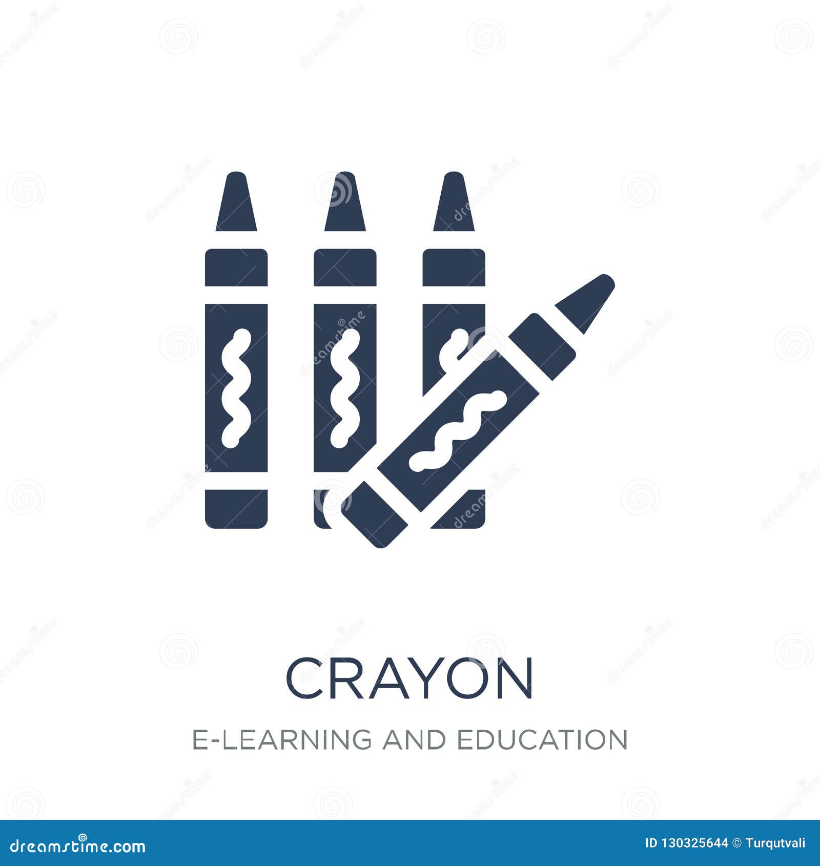 Crayon Icon Vector | CartoonDealer.com #101544293