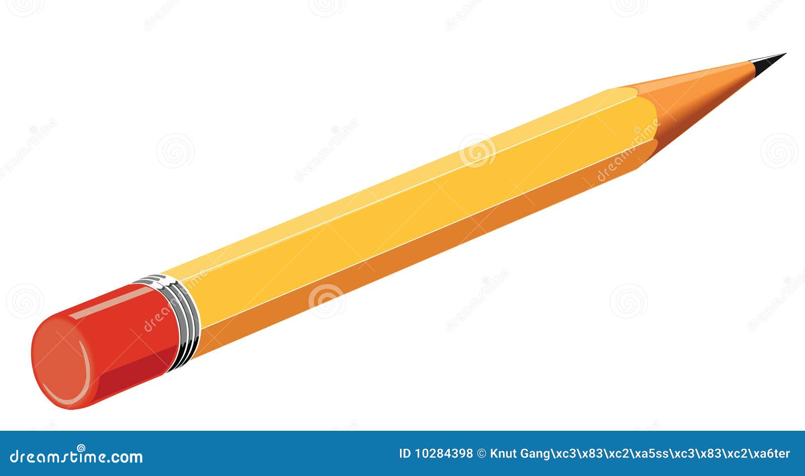 Crayon jaune illustration stock. Illustration du graphite - 10284398