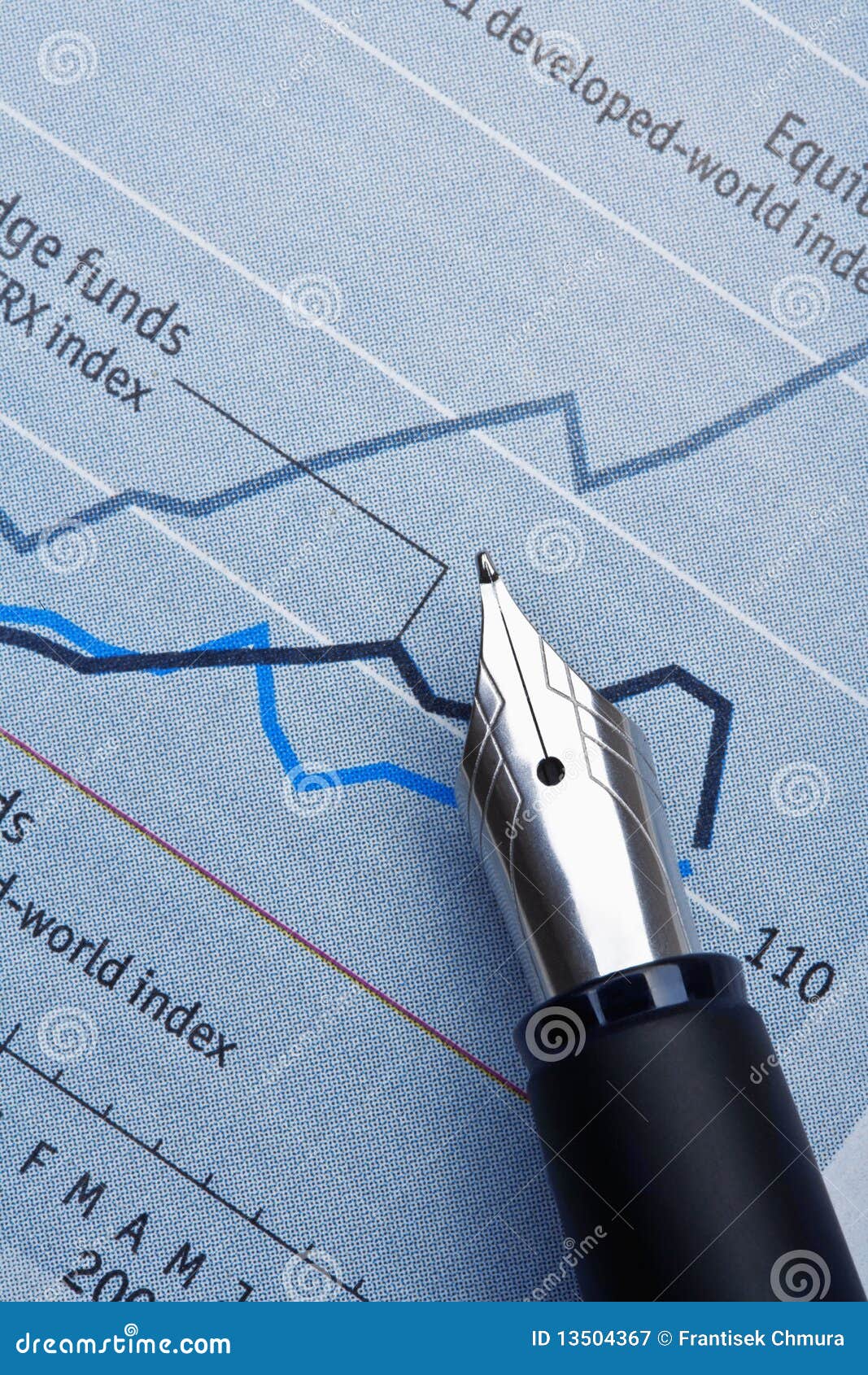 Crayon Lecteur Et Diagrammes Image stock - Image du marché, économique ...