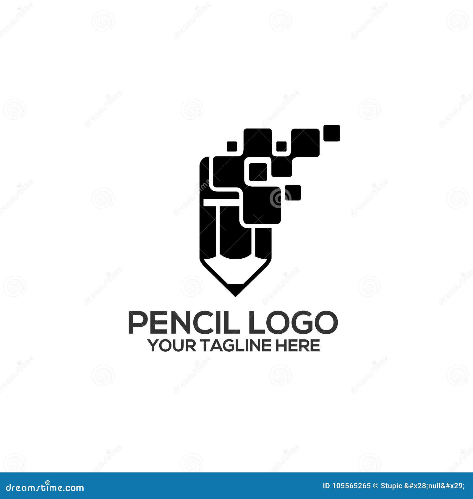 Crayon Logo Vector Art Logo Template Et Illustration Illustration de ...