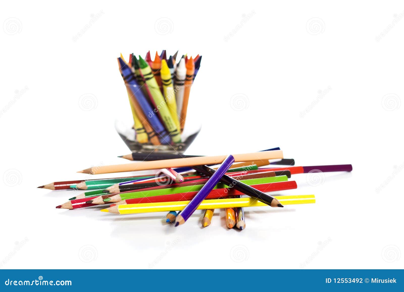 Crayon mixed stock photo. Image of wood, crayons, artwork - 12553492