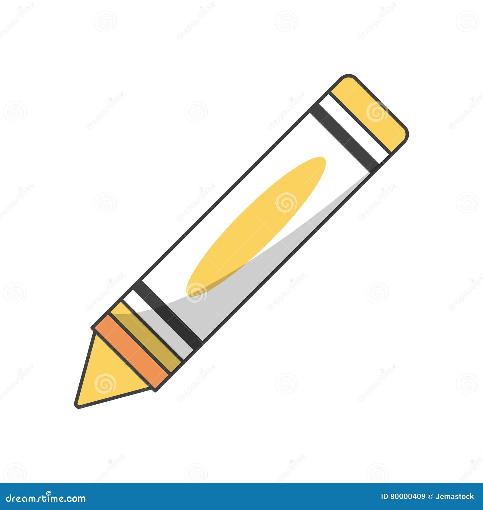 Crayon Object and School Tool Design Stock Vector - Illustration of ...