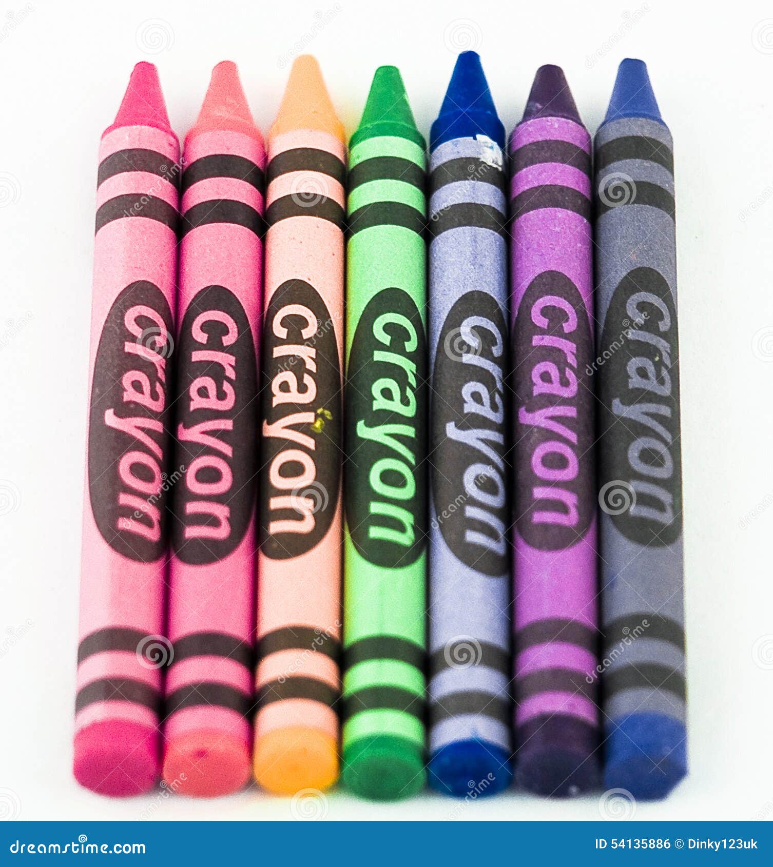 Crayon pencils stock photo. Image of preschool, pile - 54135886