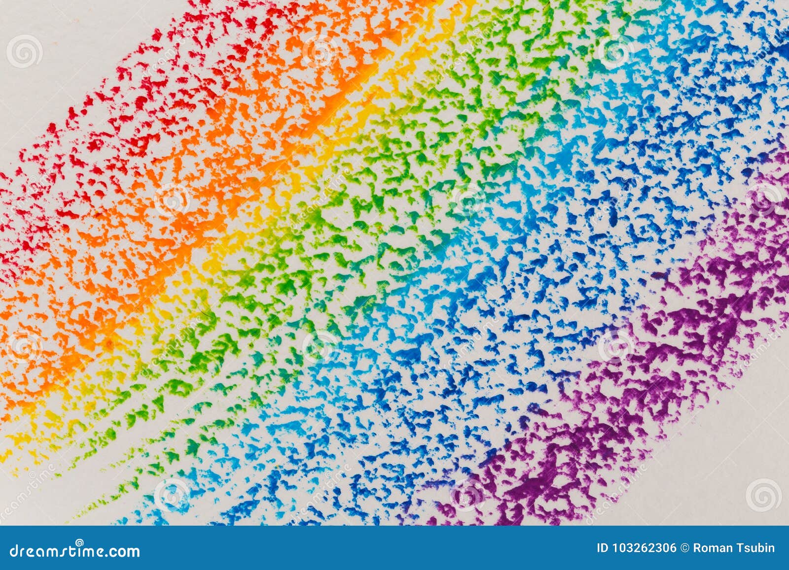 Crayon rainbow background stock illustration. Illustration of drawing ...