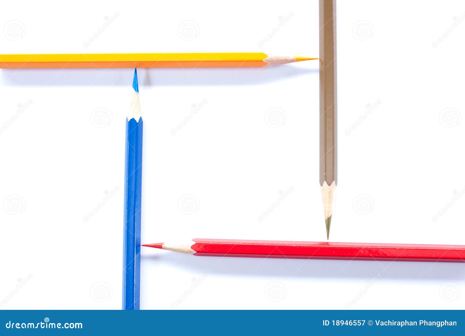 Crayon Is A Rectangular Shape. Stock Image - Image of instrument, close ...