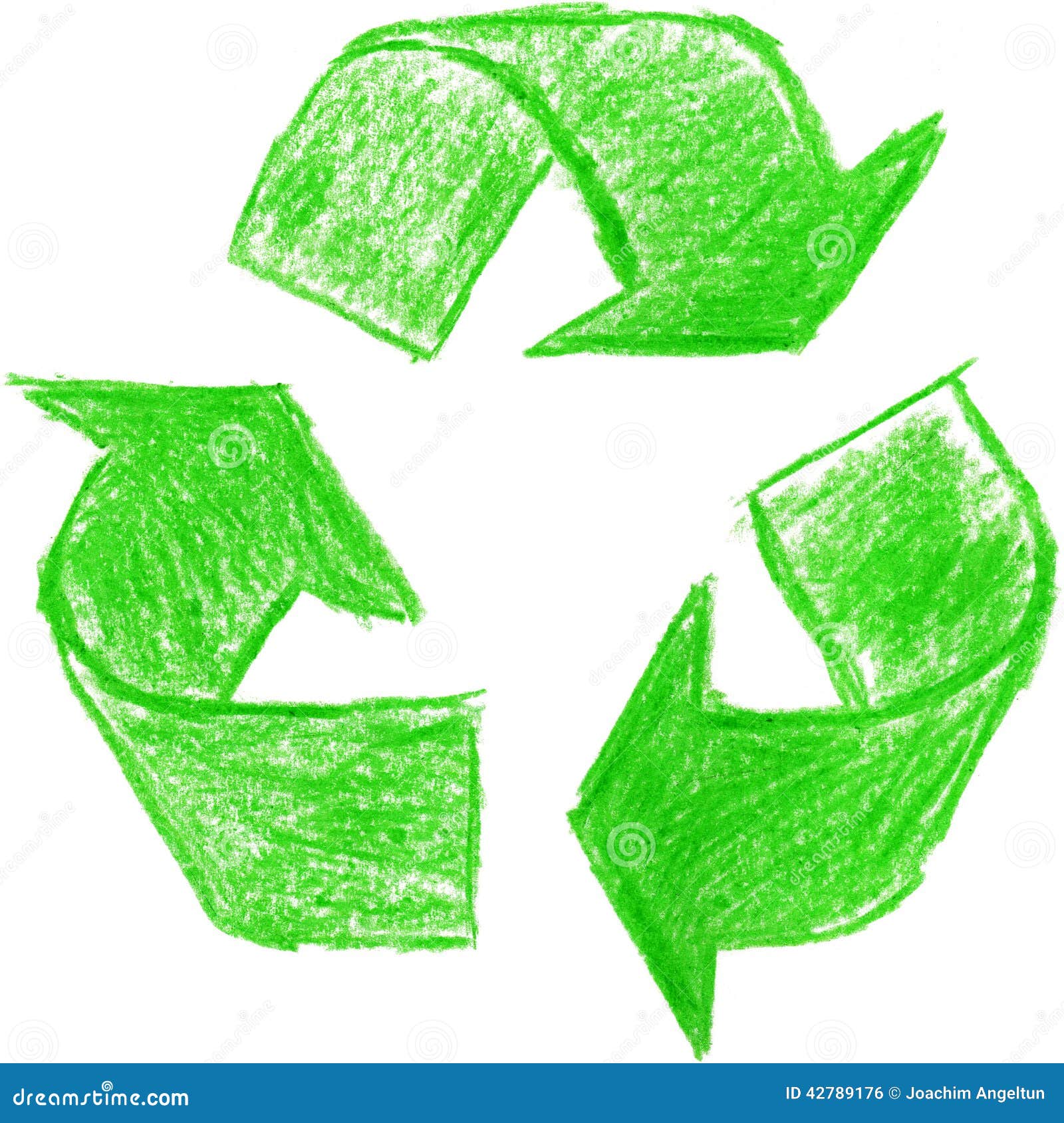 Crayon recycle symbol stock photo. Image of conservation - 42789176
