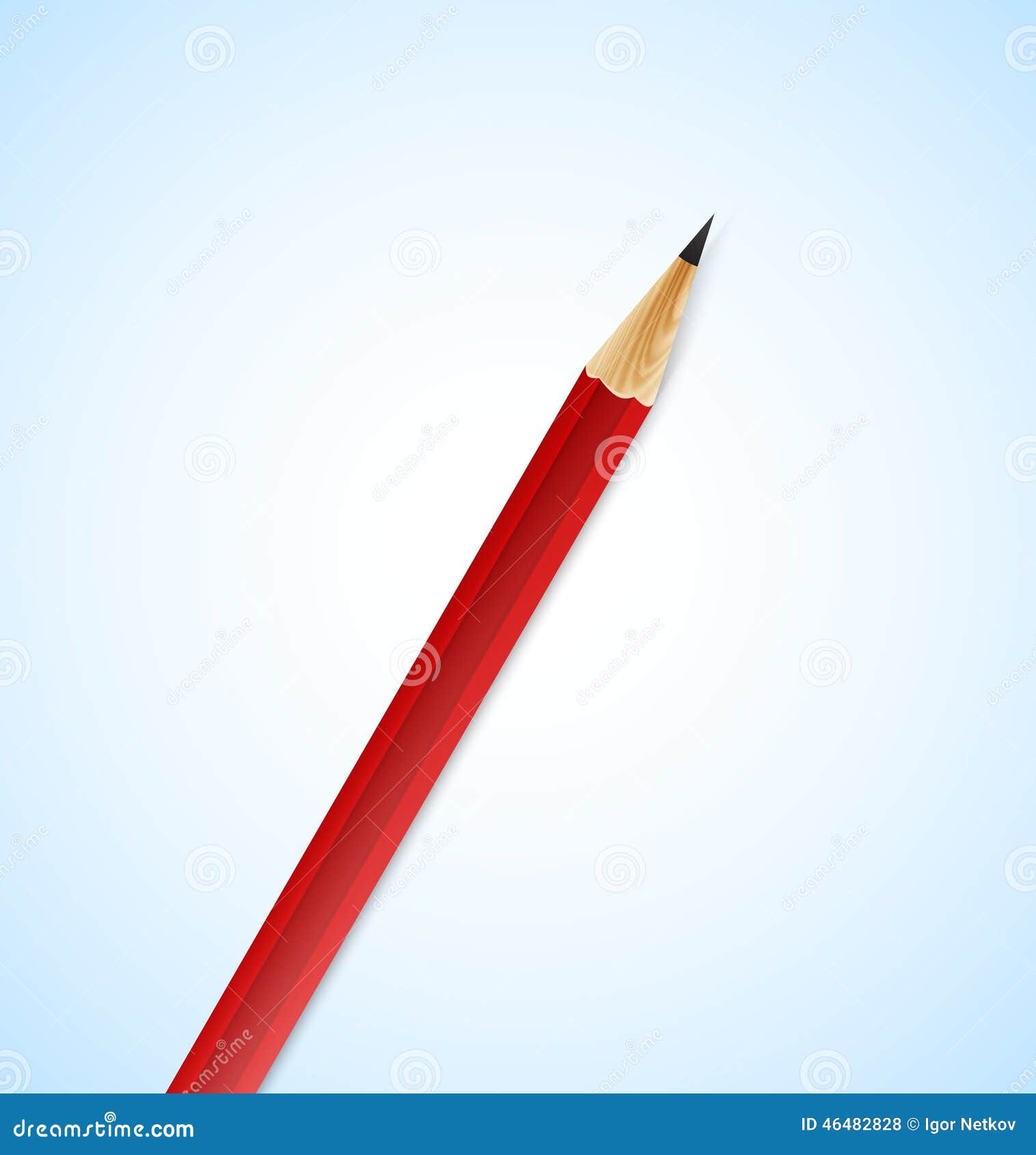 Crayon rouge illustration de vecteur. Illustration du agencement - 46482828