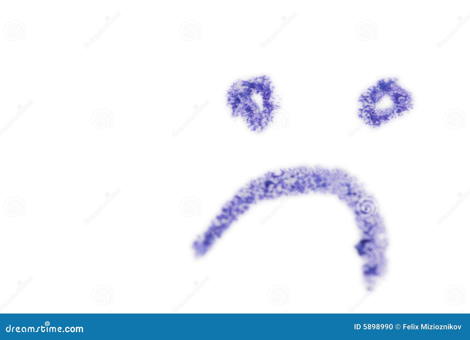 Crayon Sad Face stock photo. Image of face, drawing, color - 5898990