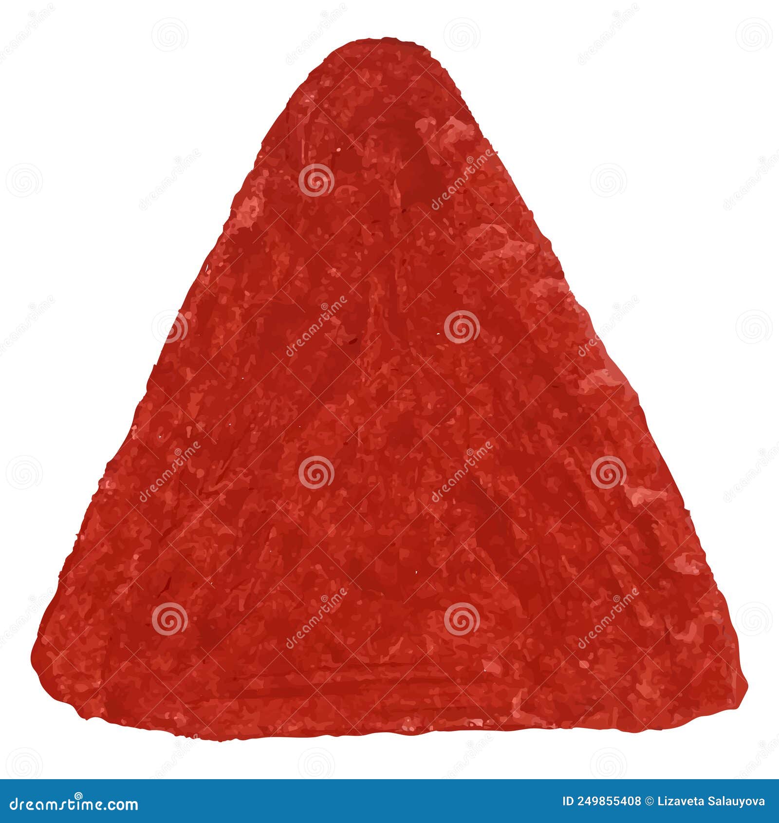 Crayon Scribble Textured Triangle Shape Stock Vector - Illustration of ...