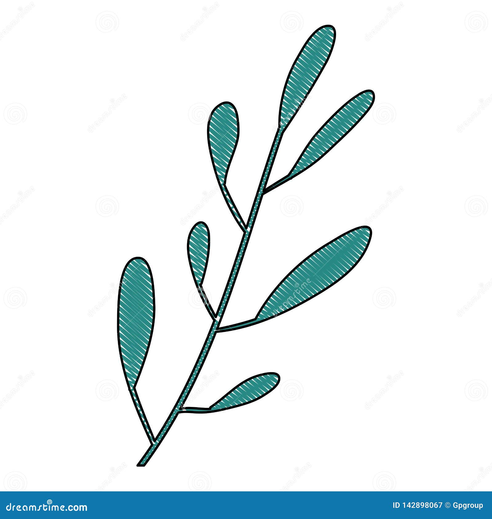 Oak Leaf Oval Frame Black Silhouette Vector Illustration ...