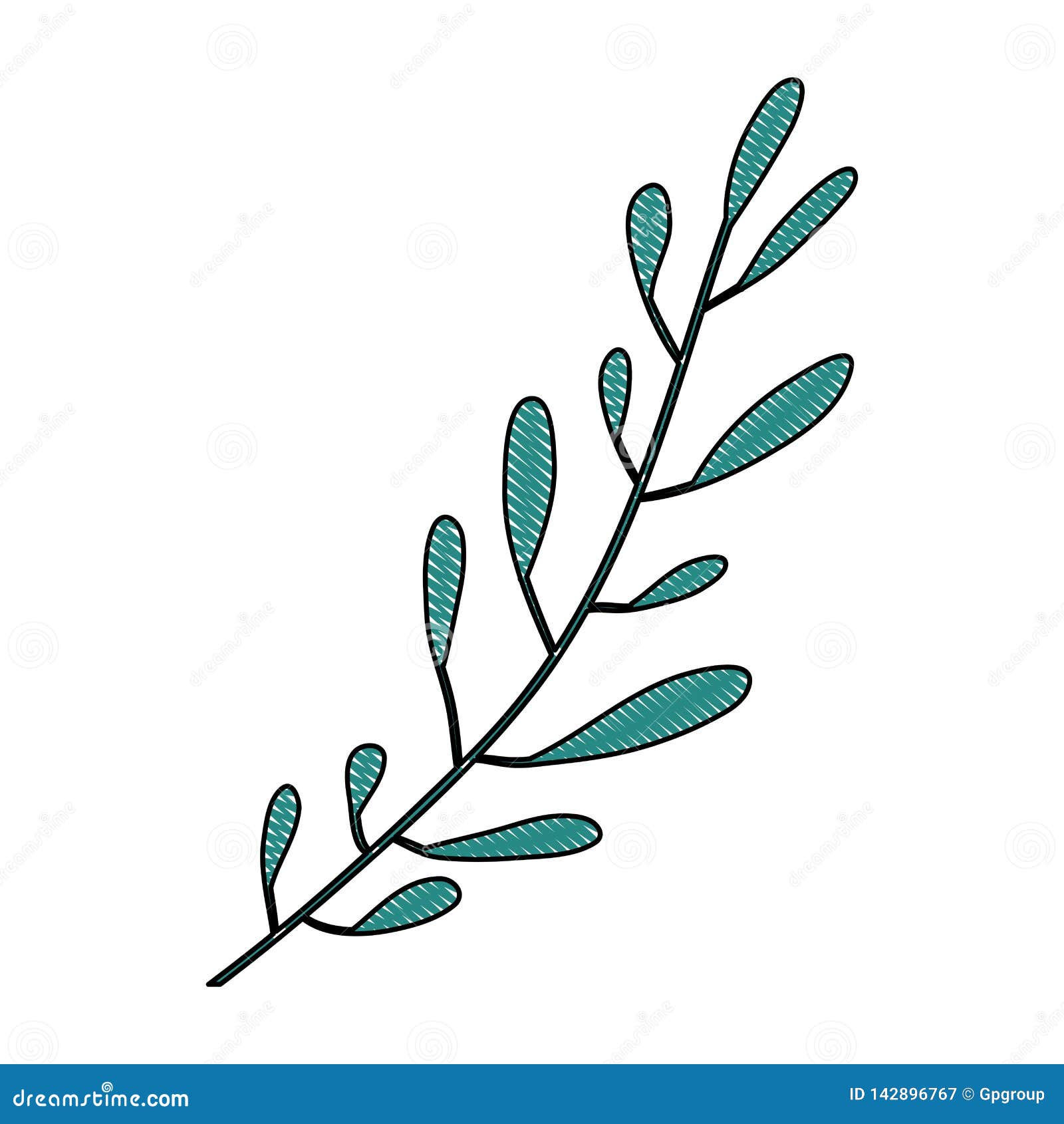 Oak Leaf Oval Frame Black Silhouette Vector Illustration ...