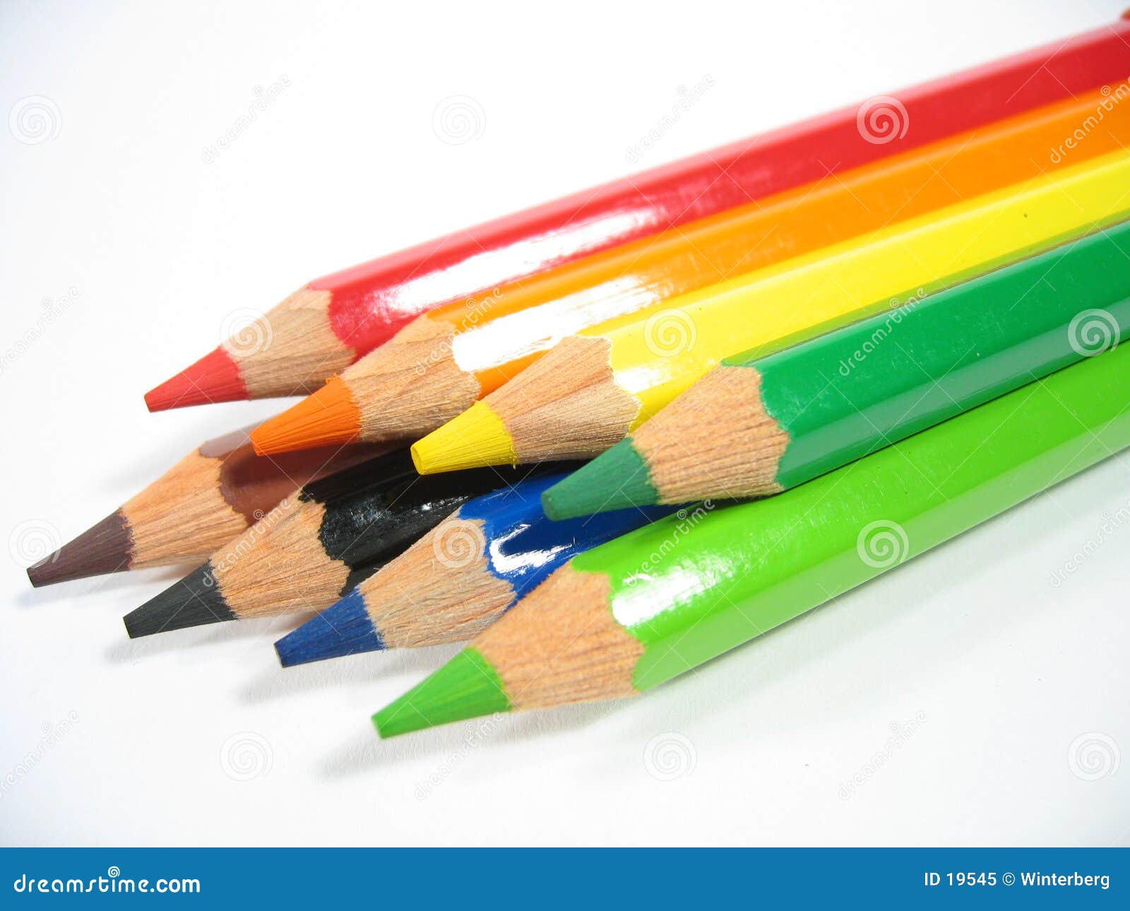 Crayon Stack I stock image. Image of pencils, crayons, green - 19545