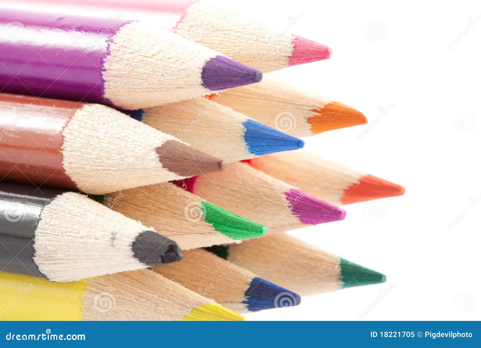 Crayon sur le fond blanc image stock. Image du pointu - 18221705