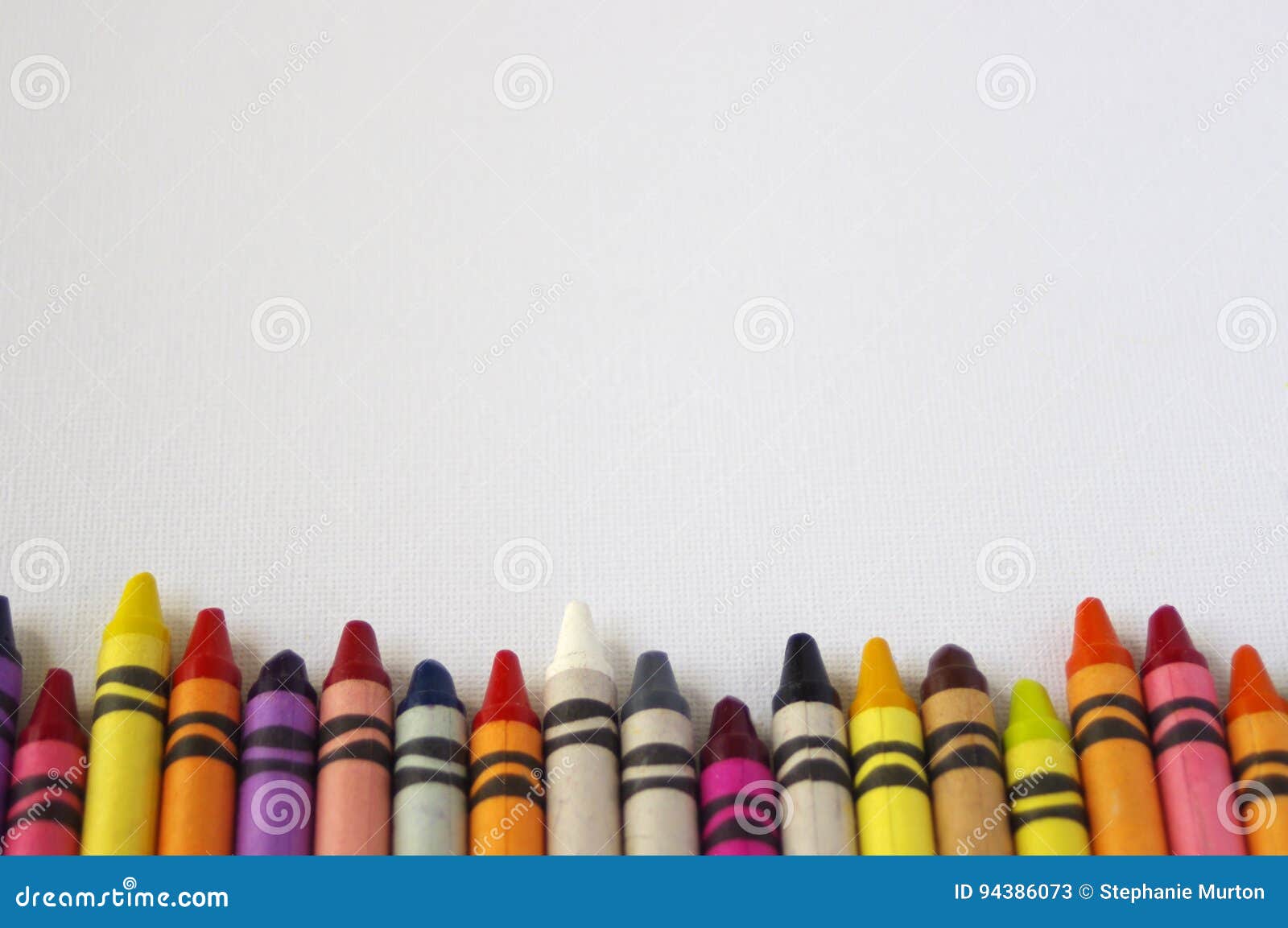 Crayon Tips stock image. Image of childhood, rainbow - 94386073