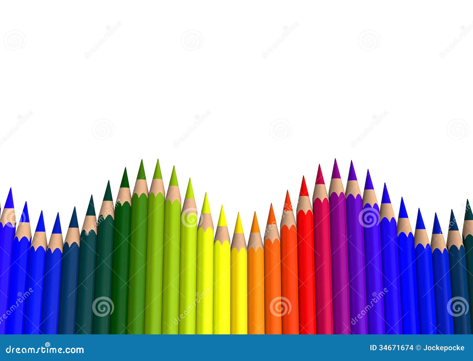 Crayon wave stock illustration. Illustration of abstract - 34671674