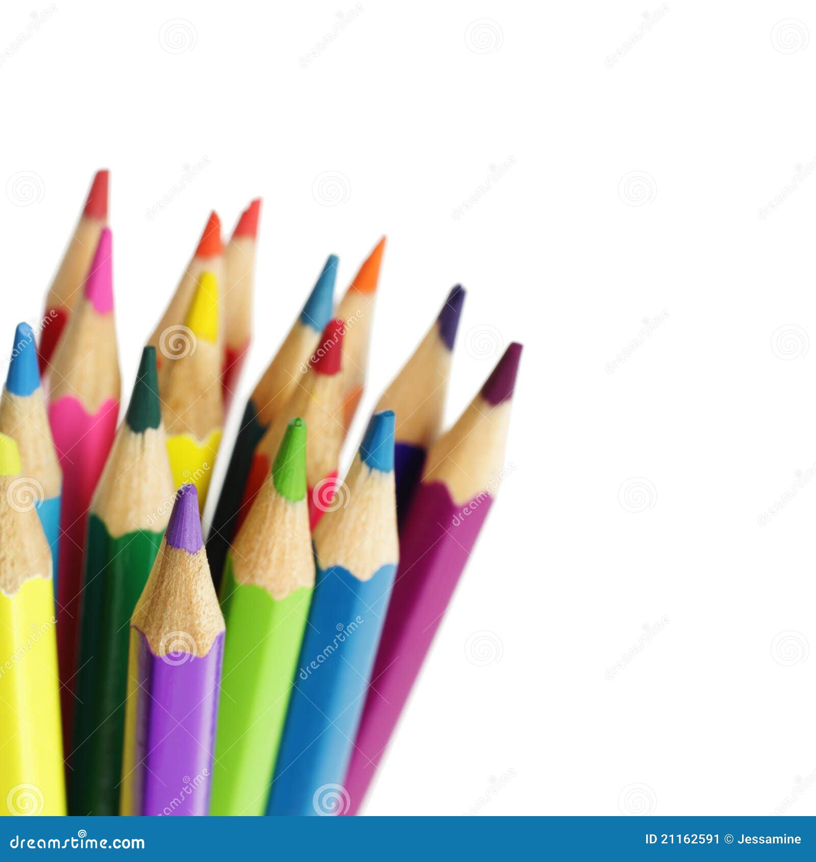 Crayons stock image. Image of blue, magenta, crayon, isolated - 21162591