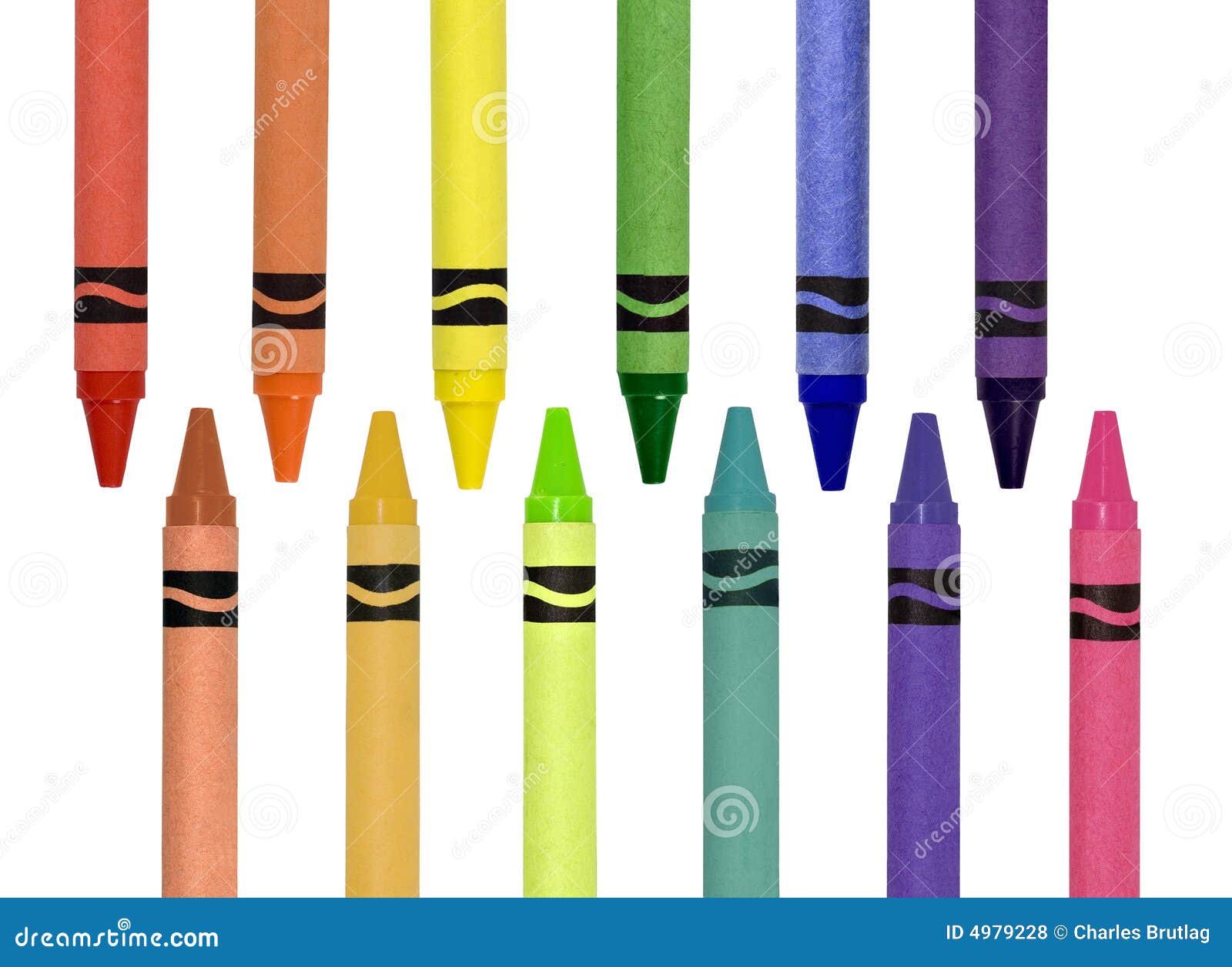 Crayons stock photo. Image of tertiary, blue, green, crayon - 4979228