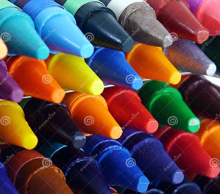 Crayons stock photo. Image of draw, preschool, school, coloring - 66818