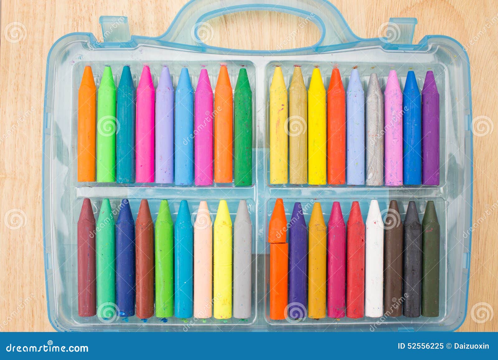 Crayons stock image. Image of blue, pastels, colored - 52556225
