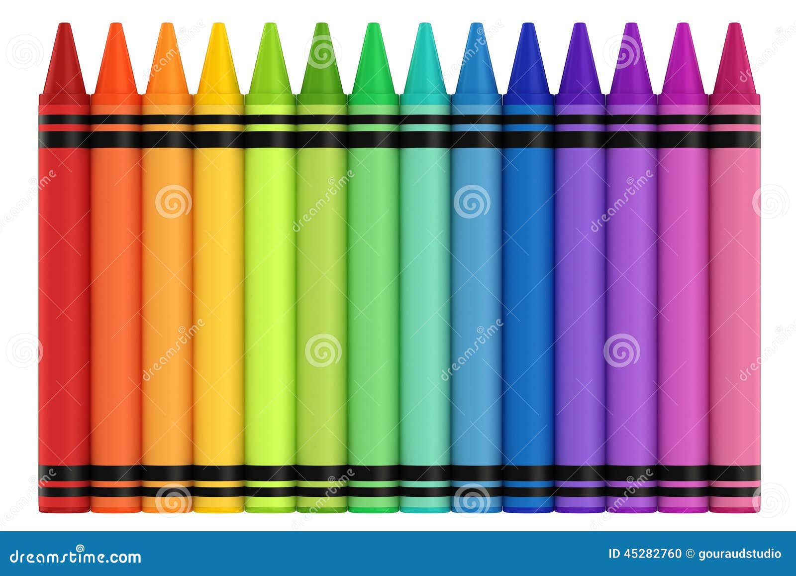 Crayons stock illustration. Illustration of colour, draw - 45282760