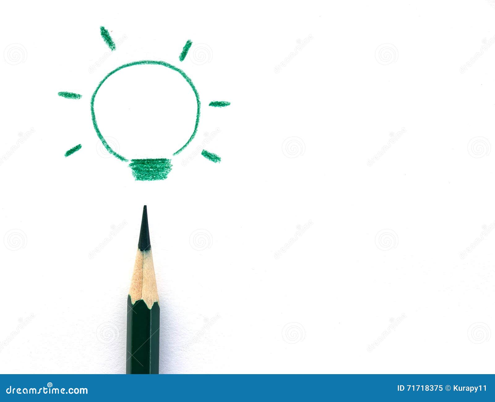Crayons Drawing Light Bulb, Business Idea Concept Stock Image - Image ...