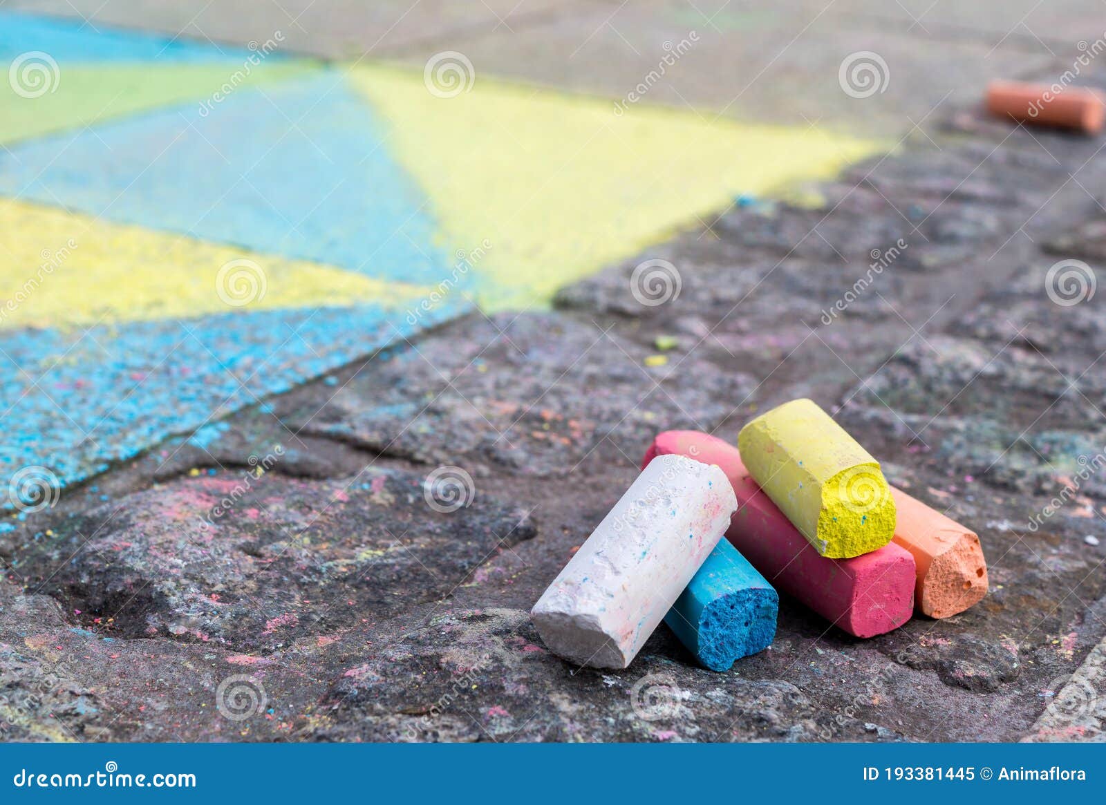 Crayons on the floor stock image. Image of colourfully - 193381445