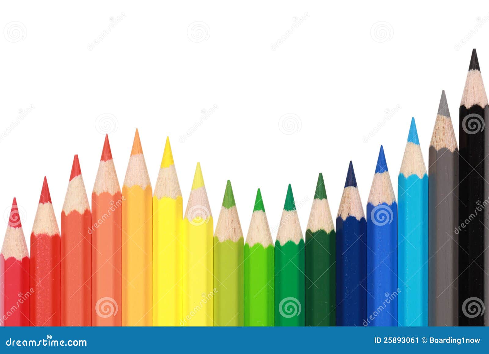 Crayons forming a wave stock image. Image of education - 25893061