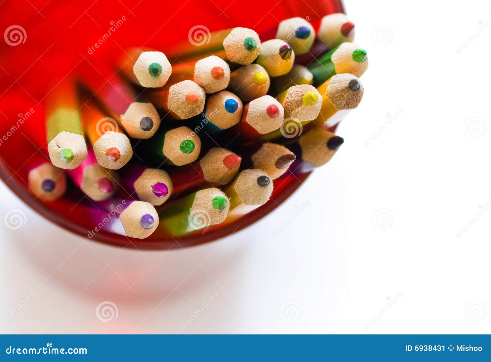 Crayons in glass stock image. Image of crayon, rainbow - 6938431