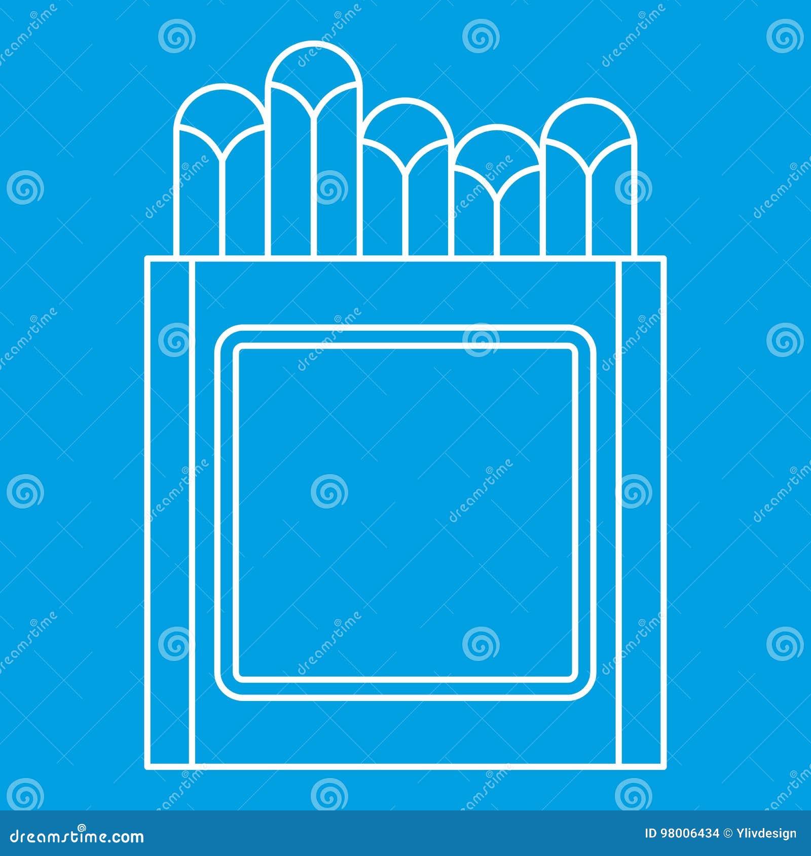 Crayons Icon, Outline Style Stock Vector - Illustration of artist ...