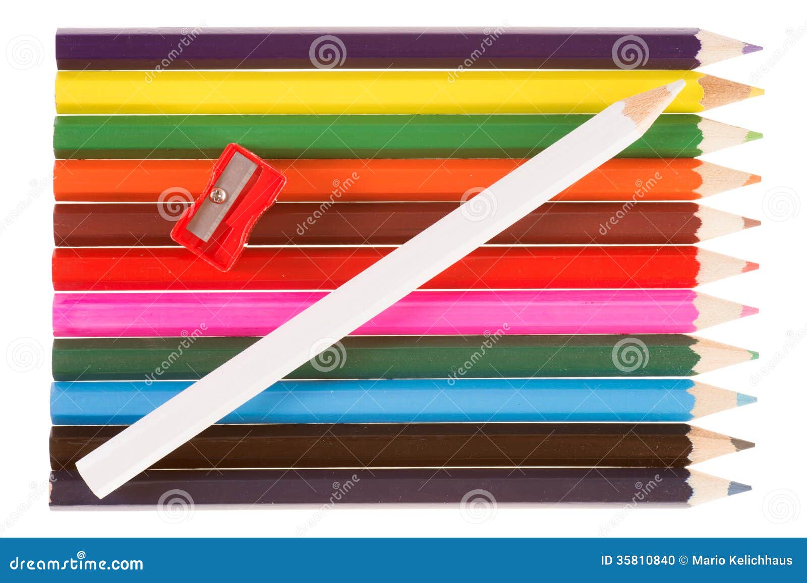 Crayons stock photo. Image of isolated, school, colored - 35810840
