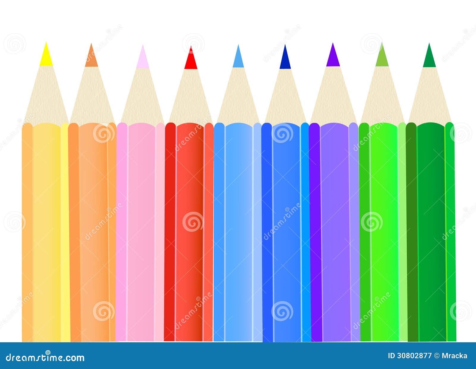 Crayons stock illustration. Illustration of blue, abstraction - 30802877
