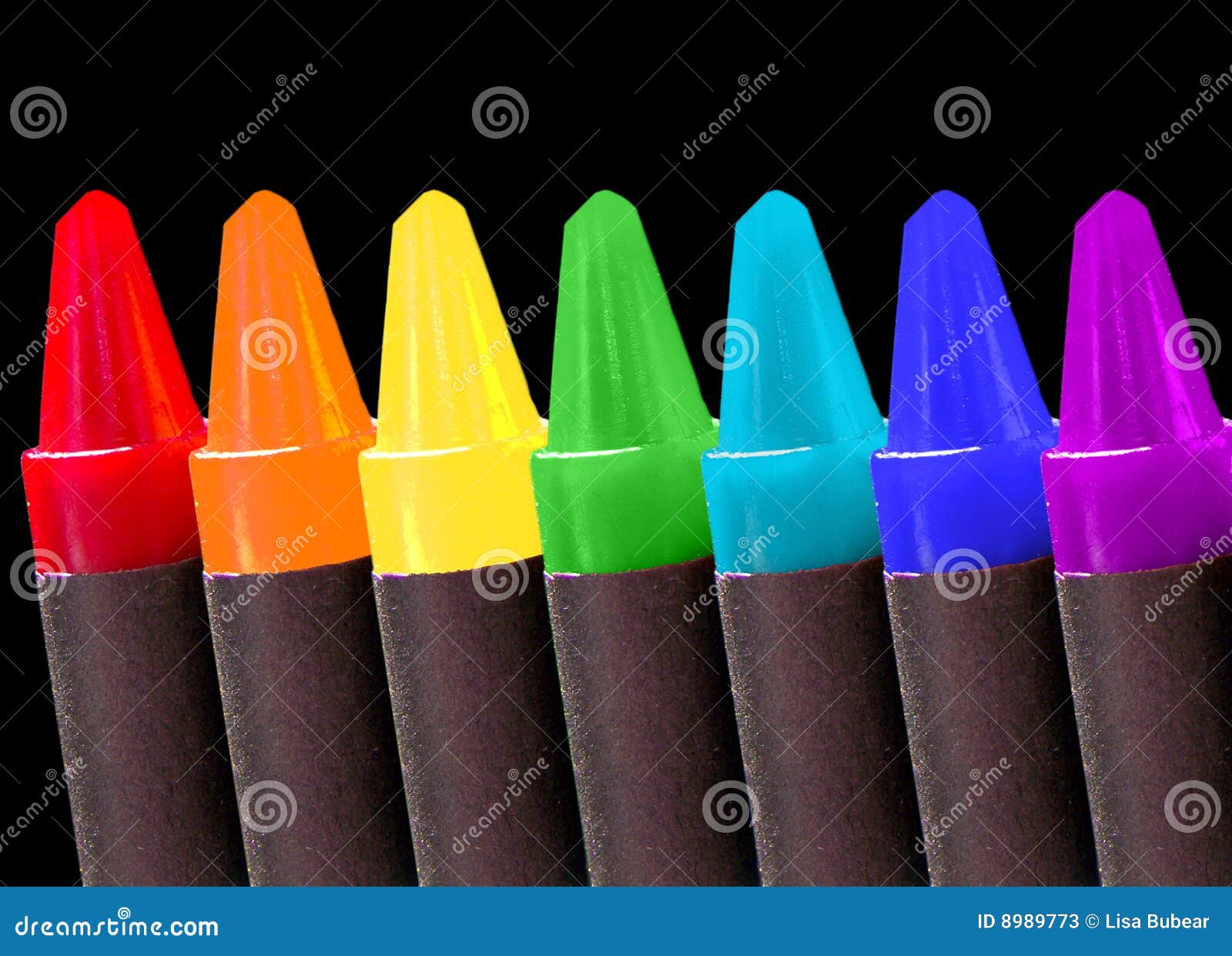 Crayons over black stock image. Image of cheerful, crafty - 8989773