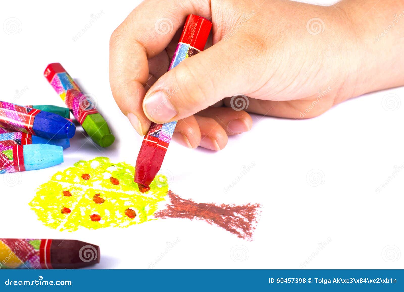 Crayons paint stock photo. Image of closeup, copy, season - 60457398