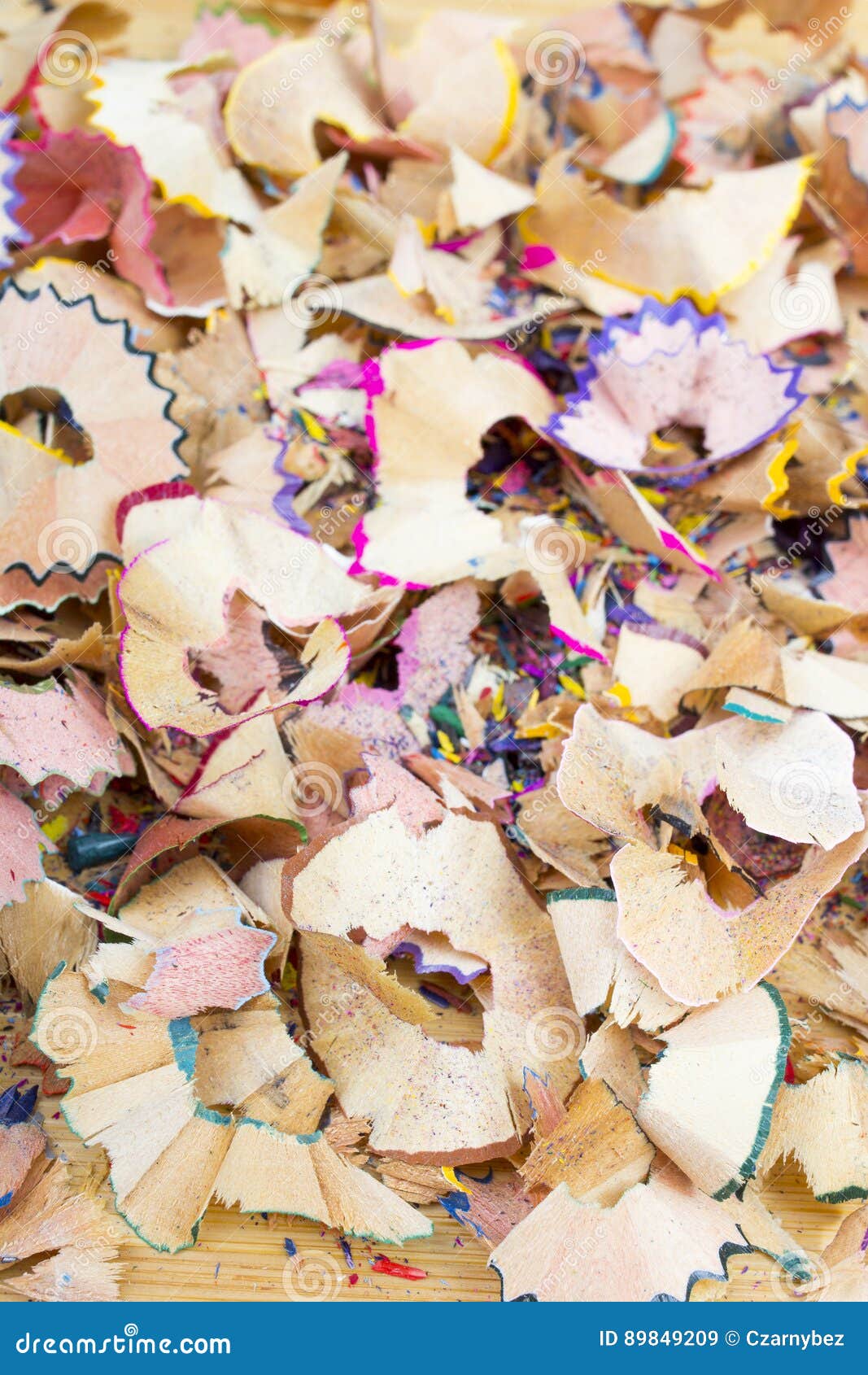 Crayons Sharpening Shavings Texture Stock Image - Image of drawing ...