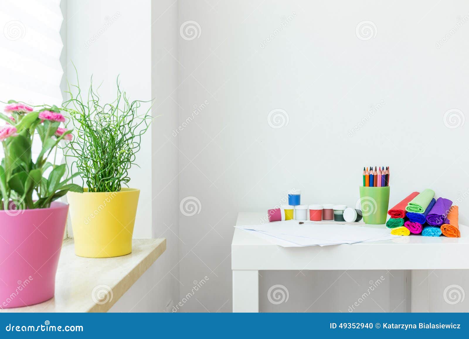 Crayons on a table stock photo. Image of equipment, progressive - 49352940