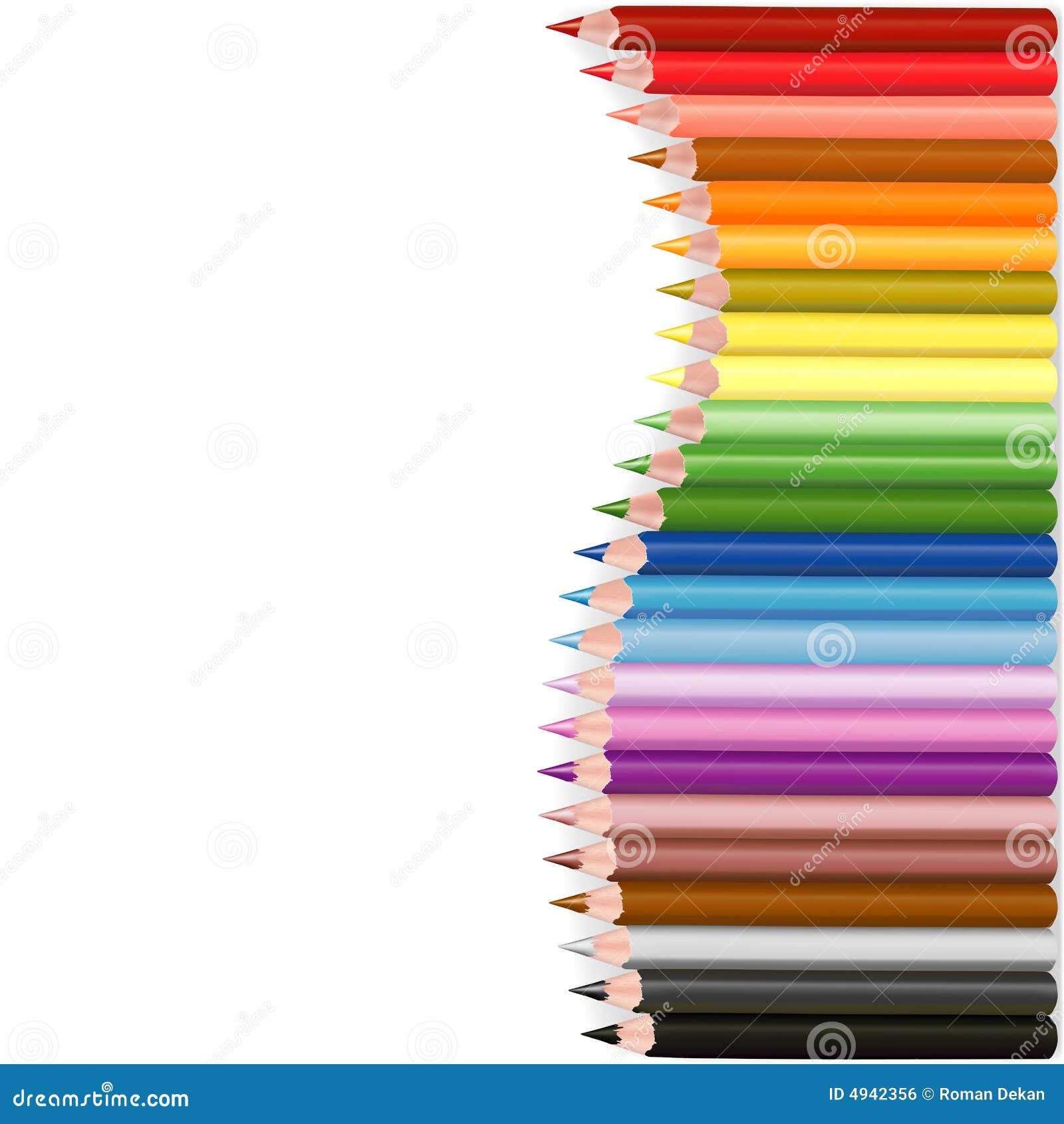 Crayons Wave stock vector. Illustration of colored, pencil - 4942356