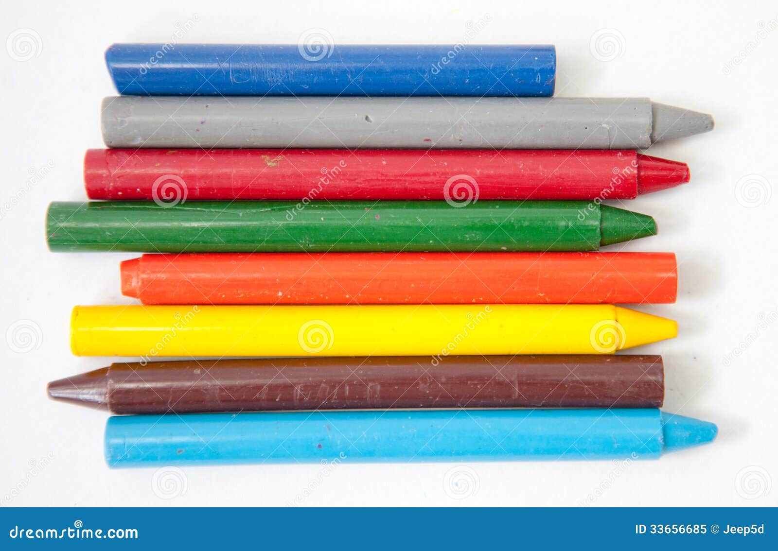 Crayons stock image. Image of isolated, paint, crayon - 33656685