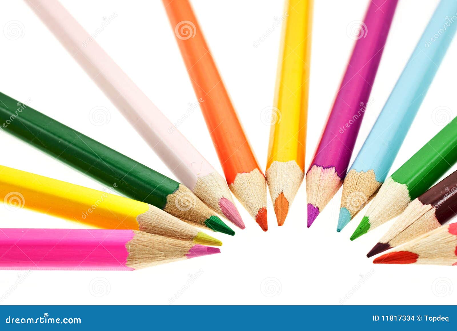 Crayons on White Background Stock Photo - Image of objects, sharp: 11817334