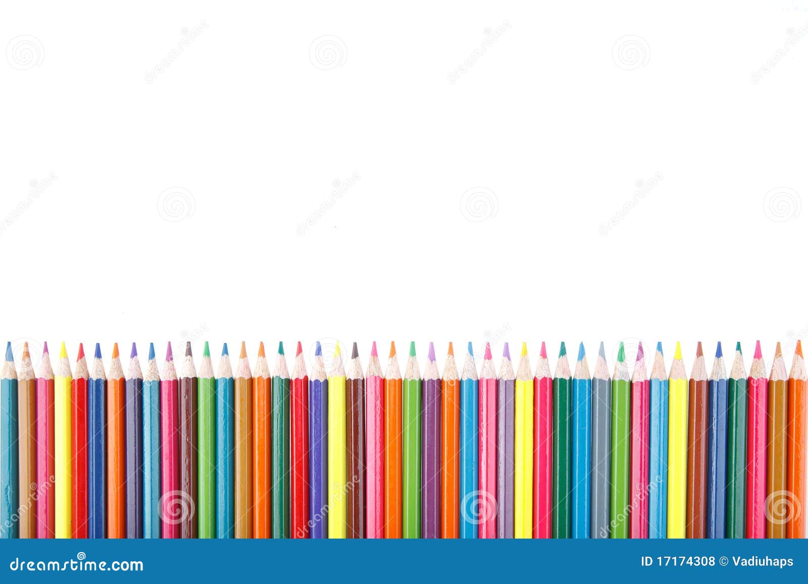 Crayons on White Background Stock Photo - Image of pencil, bright: 17174308